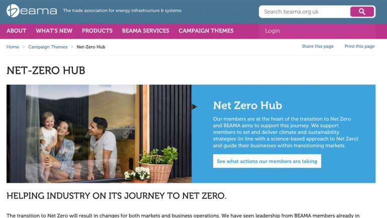 BEAMA launches Net Zero Service for UK manufacturers