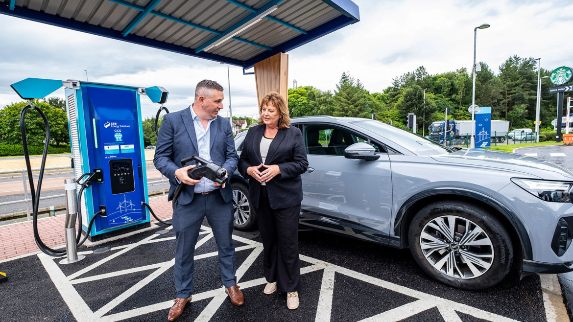 SSE opens Scotland's 'most powerful' EV charging hub